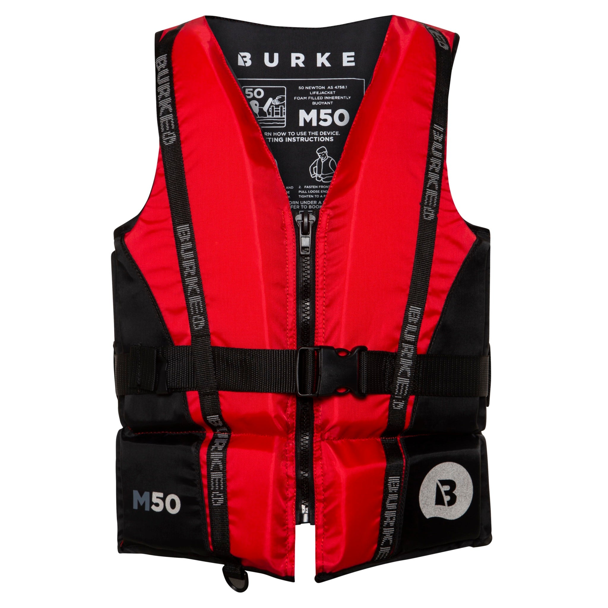 M50 Multipurpose Front Entry Level 50 Lifejacket | Burke Marine